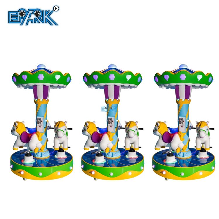 3 Seats Kids Mini Merry Go Round Indoor Coin Operated Kiddie Mini Carousel ride, China 3 Seats ...